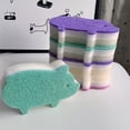 3pcs household kitchen multi-purpose cleaning sponge wipe new shape ...