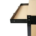 115cm Heavy-Duty Carbon Steel & MDF Wood Workbench, 300LBS Load Garage ...