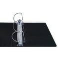 6 Inch Ring Binder With Slant D-Rings, Black, Clear View, Pockets ...
