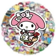 10 30 50 100pcs Kawaii Sanrio Anime Stickers Hello Kitty Kuromi My