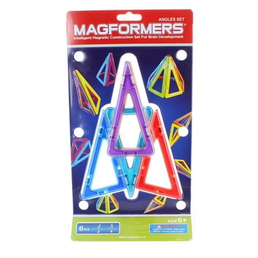 Magformers Classic 30 Pieces, Yellow, blue, Magnetic Geometric tiles ...
