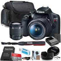 Canon EOS Rebel T7 DSLR Camera Bundle with 18-55mm Zoom Lens + 128GB ...