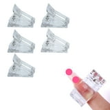 10-Pack Nail Tips Clip Set – Transparent Plastic Finger Extension ...
