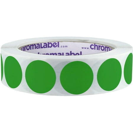 Label 1 Inch Round Removable Color-Code Dot Stickers, 500 per Roll ...