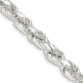 Sterling Silver Diamond Cut Box Chain Necklace 20 Inch - Walmart.com
