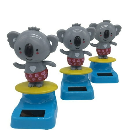 Surrme Cute Bobblehead Coala Figurines, Shaking Dancing Solar Powered ...