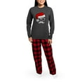 CafePress - Christmas Mustache Nerd - Women's Long Sleeve Charcoal Gray ...