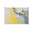 Abstract Oil Painting Sun Shade Sail 12'X16' Yellow Blue Color Block ...
