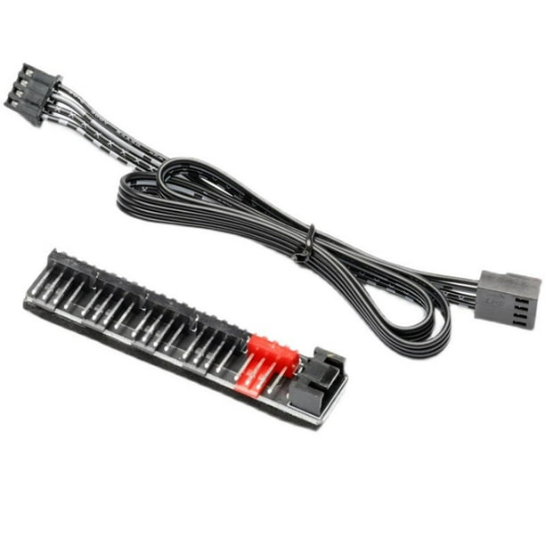 Fan Hub 4 Pin PWM Cooler Splitter Extension PC Adaptador Controlador ...
