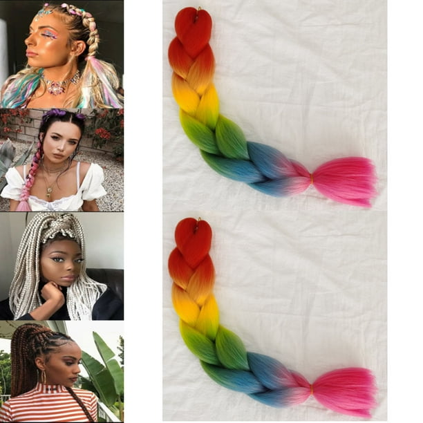 Two-Piece Suit Braiding Hair, Jumbo Braiding Hair Pieces, Extension ...