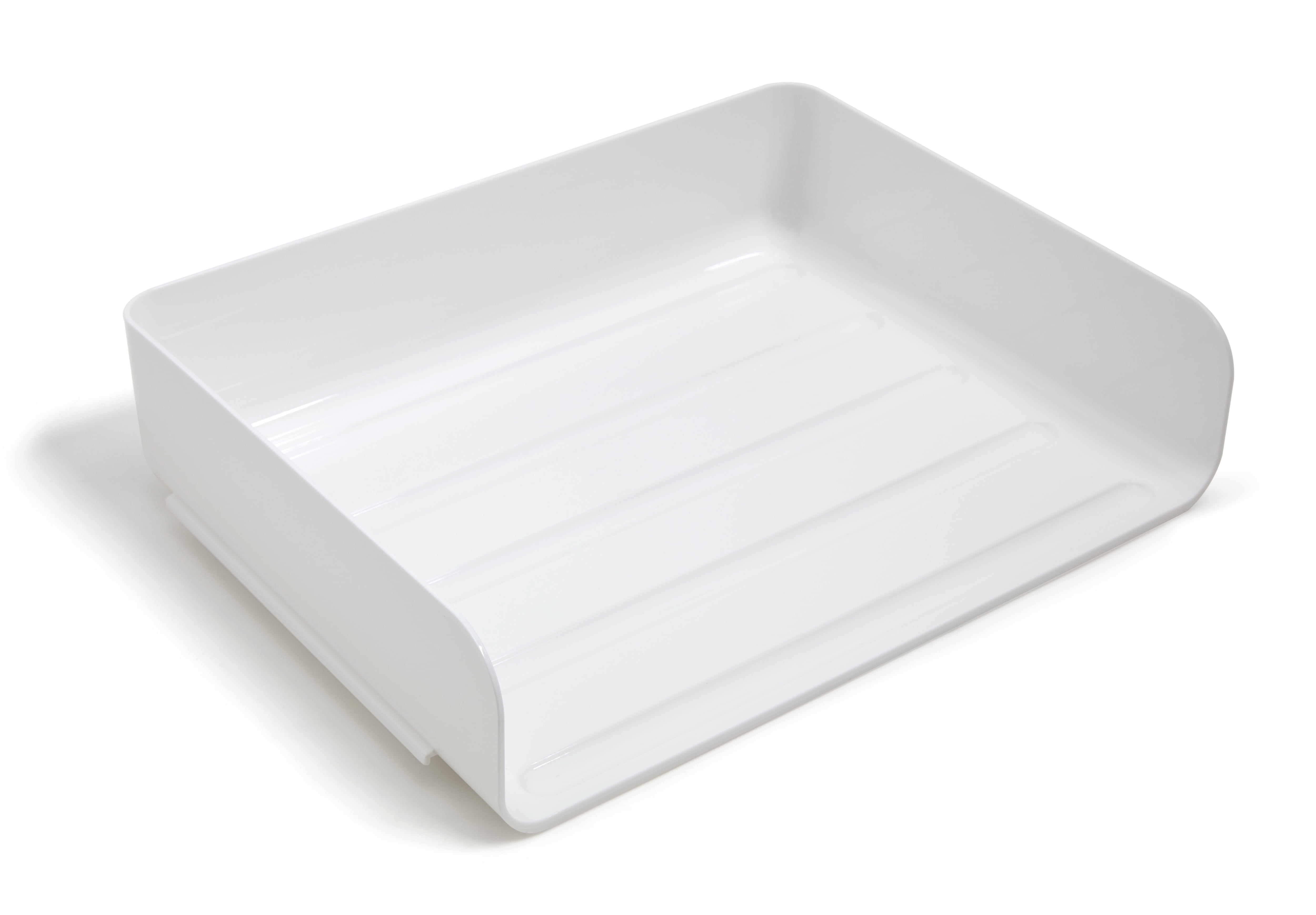 TRU RED Side Load Stackable Plastic Letter Tray White TR55328 - Walmart.com