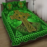Flagwix 3 Pieces Twin Size Quilt Sets, Yggdrasil Celtic Cross Quilt ...