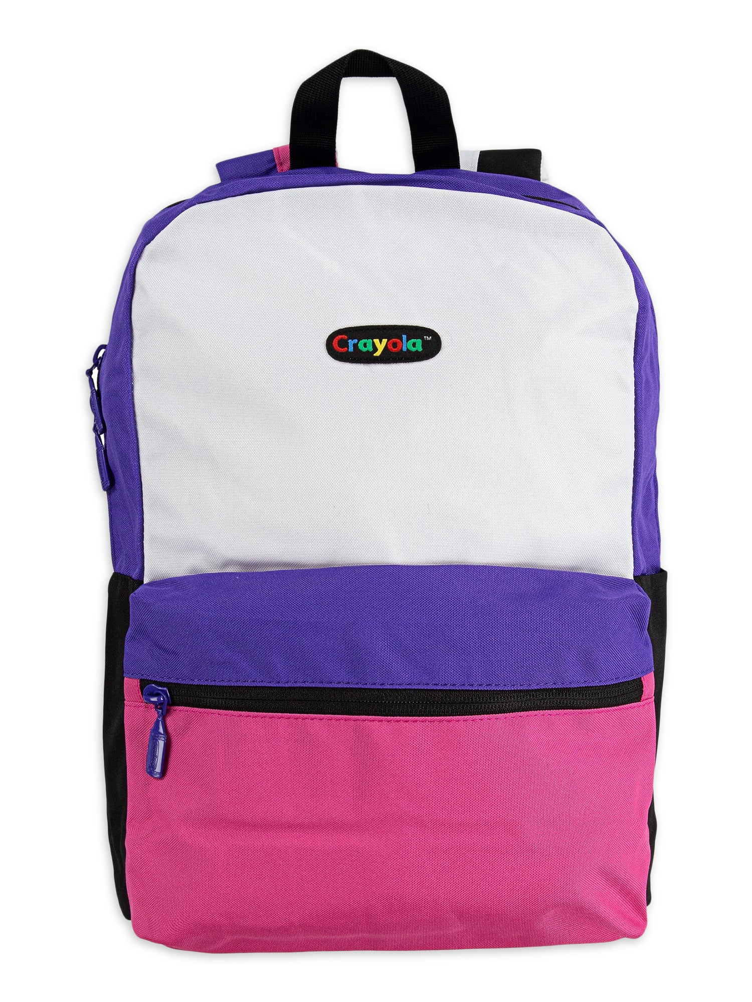 Crayola Colorblock Backpack, White - Walmart.com