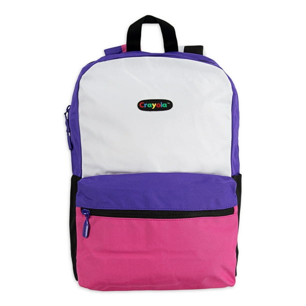 Crayola Colorblock Backpack, White - Walmart.com