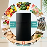 Tacool Mini Fridge, 2.4 Cu.Ft Compact Refrigerator with Freezer, Quiet ...