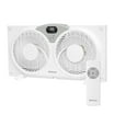 "Holmes 9"" Twin-Blade Digital Window Fan, Dual Exhaust Intake, 3 ...