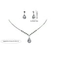 Valentine's Day Gift! Delicate Collarbone Necklace and Earrings Set ...