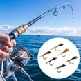 6Pcs Ice Fishing Lures Artificial Fast Sinking Beads Fishing Fly Metal ...