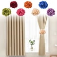 Pack of 4 Curtain Tieback Rope Elegant Artificial Flower Designs ...