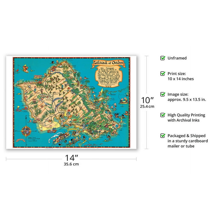 Oahu Map Hawaii Usa Map Of Oahu Island