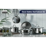 Cooks Standard 9-Piece Cookware Set, Stainless Steel Pots and Pans ...