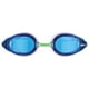 Arena Tracks Swimming Goggles in White-Blue-Green, Adjustable Size ...