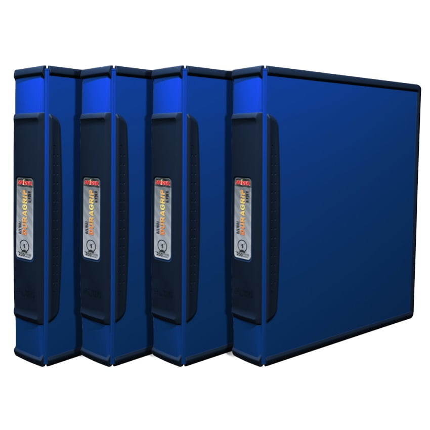 Storex DuraGrip Binder, 2-Inch, Hard Poly, O-Ring, Blue (Case of 4 ...