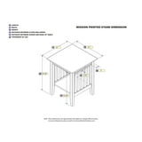 Mission Printer Stand with Charger White - Walmart.com