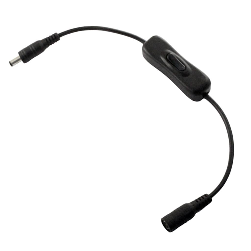 LED Inline Switch Cable DC (5.5x2.1mm) Male To Female Connector, DC ...