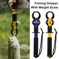 Fish Lip Grabber Portable Fishing Gripper w/ Weight Scale&Ruler a a ...