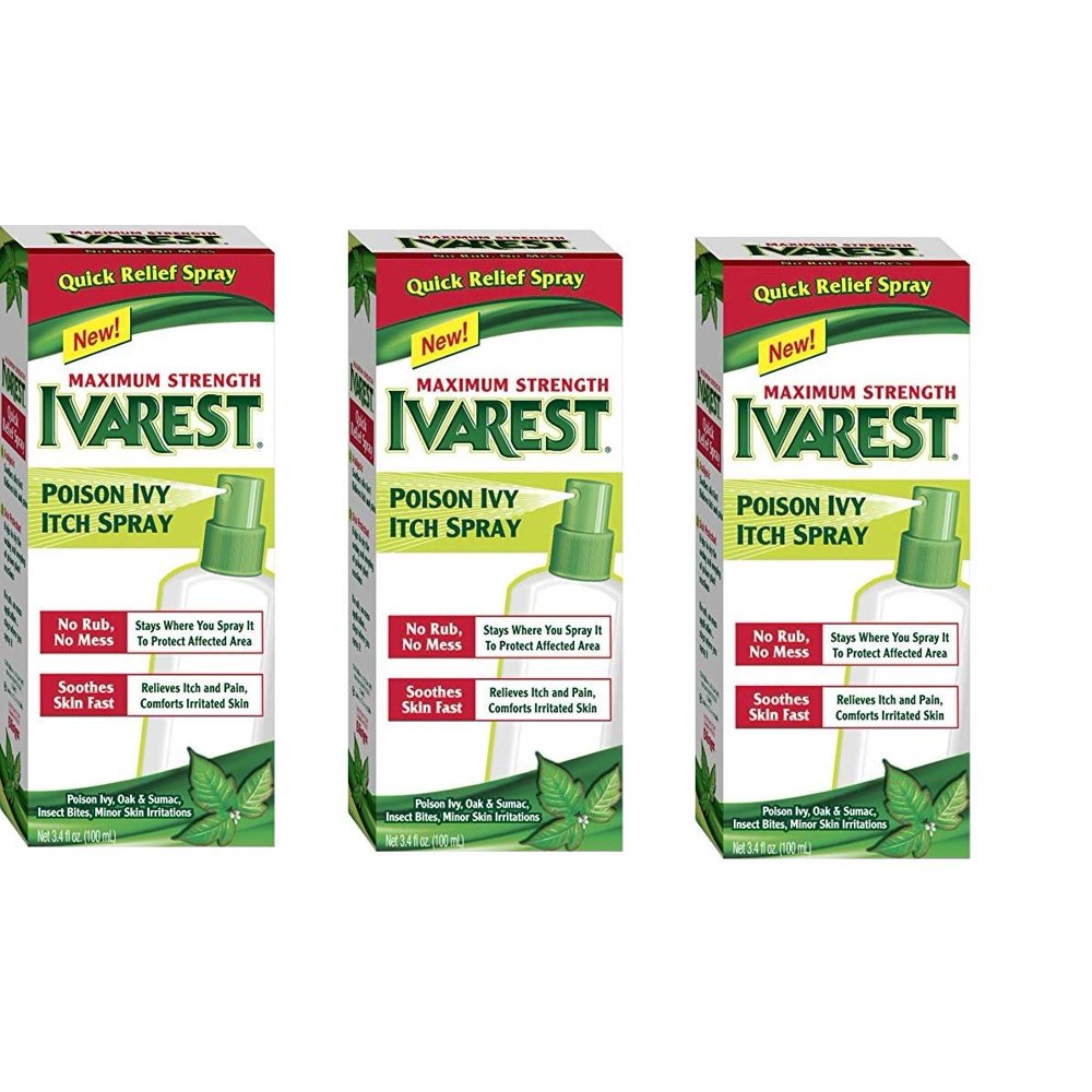 Ivarest Poison Ivy Itch Spray, 3.4 Ounce(Pack of 3) - Walmart.com ...