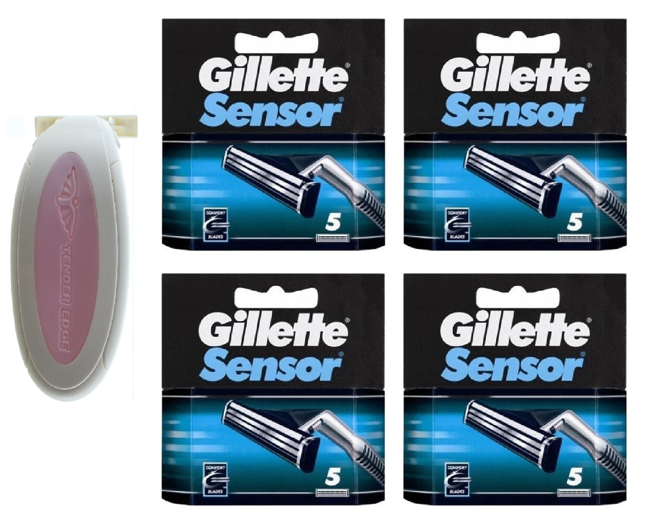 Sensor Excel Women's Compatible Razor (Pink) + Gillette Sensor Refill ...