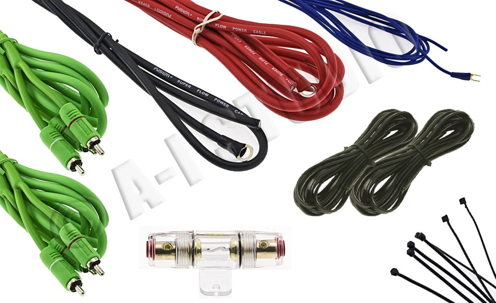 Fusion AC-AK08-2RCA 8 AWG Amplifier Kit - Walmart.com
