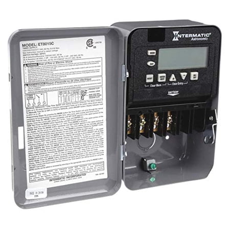 Intermatic ET8015C Astronomic 7-Day 1-Circuit Electronic Control, 120 ...