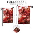 Abstract Fluid Garden Flag 28x40 Inch Vintage Gold Red Marble Texture ...
