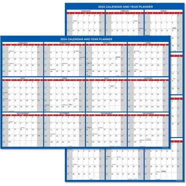 18" x 24" Erasable Undated One Month Laminated Wall Calendar Monthly ...