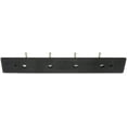 Mainstays 8.75" Black Key Rack, 4 Satin Nickel Hooks, 2 lbs Working ...
