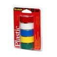 Scotch Colored Plastic Tape, 3/4 in x 125 in, Red, White, Blue, Yellow ...