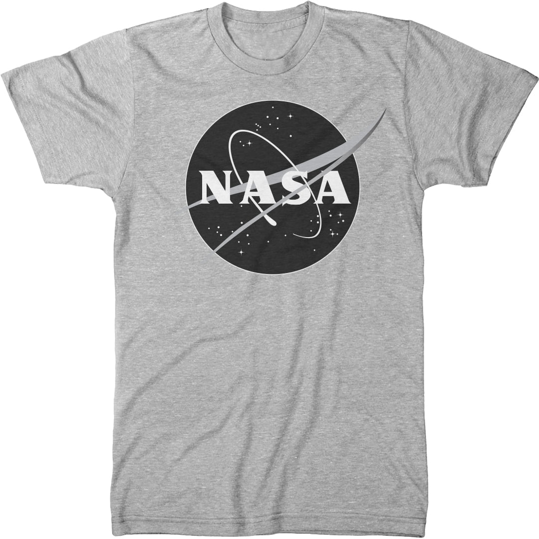 NASA Meatball Logo Black & White Mens Modern Fit Tri-Blend Crew ...
