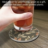 Thirstystone "Watercolor Leaves" Single Absorbent Stone Coaster ...