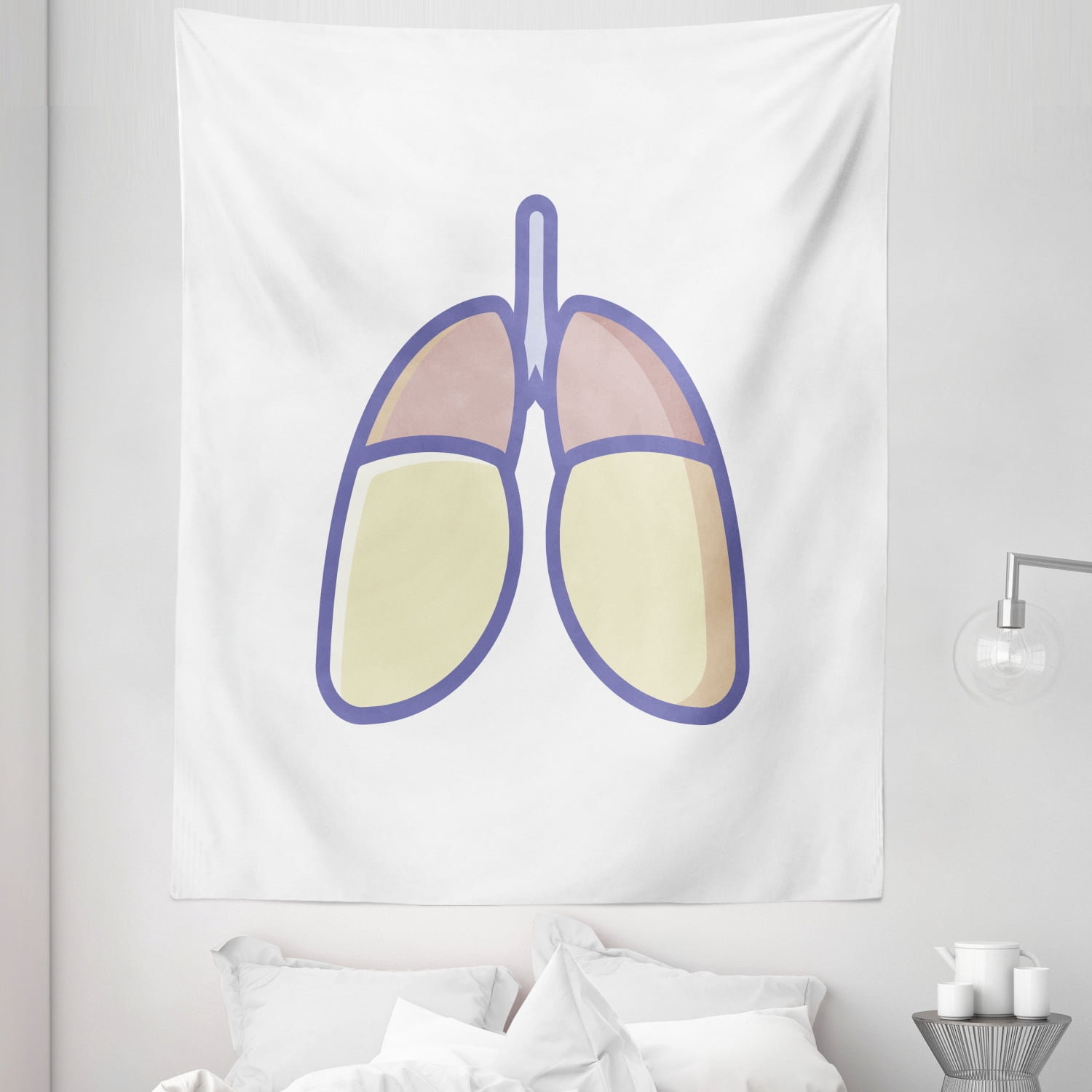 Anatomy Tapestry, Lung Figure Depiction Human Body Parts Organs Symbol ...