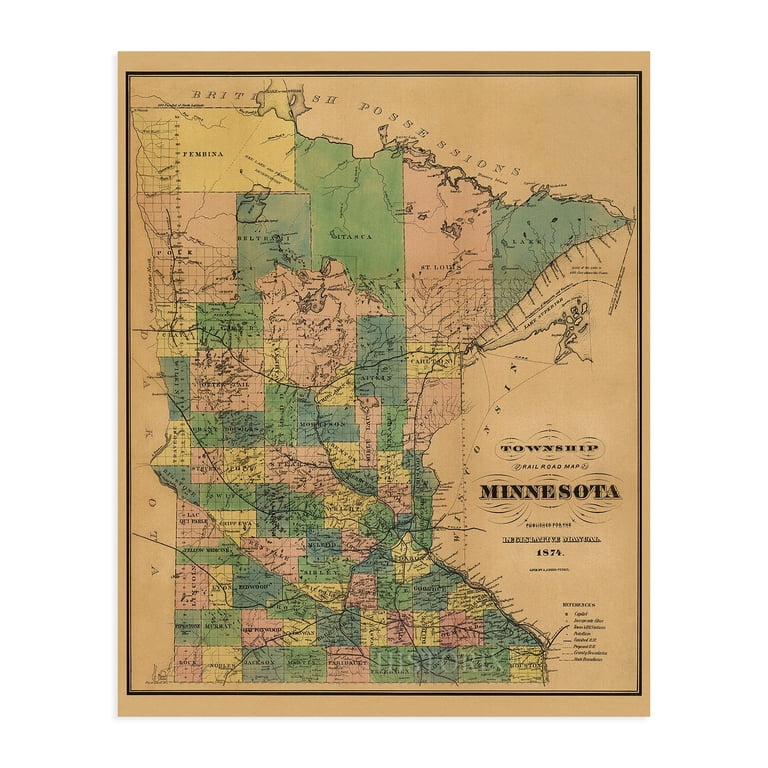 Minnesota County And Township Maps