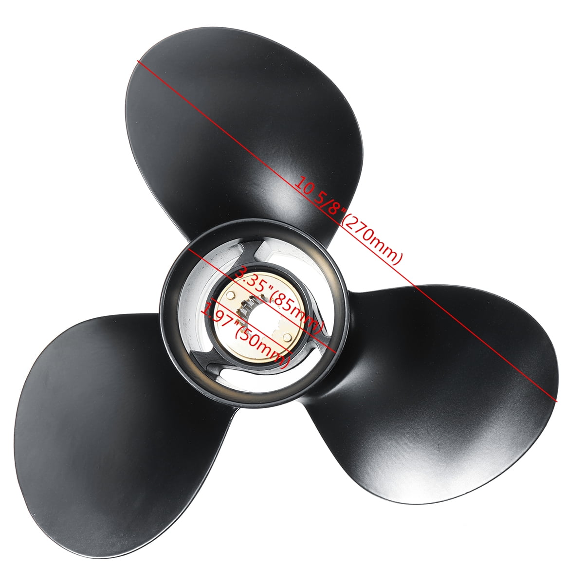 Aluminum Marine Outboard Propeller For Mercury 25-70HP 48-73134A40 10 5 ...