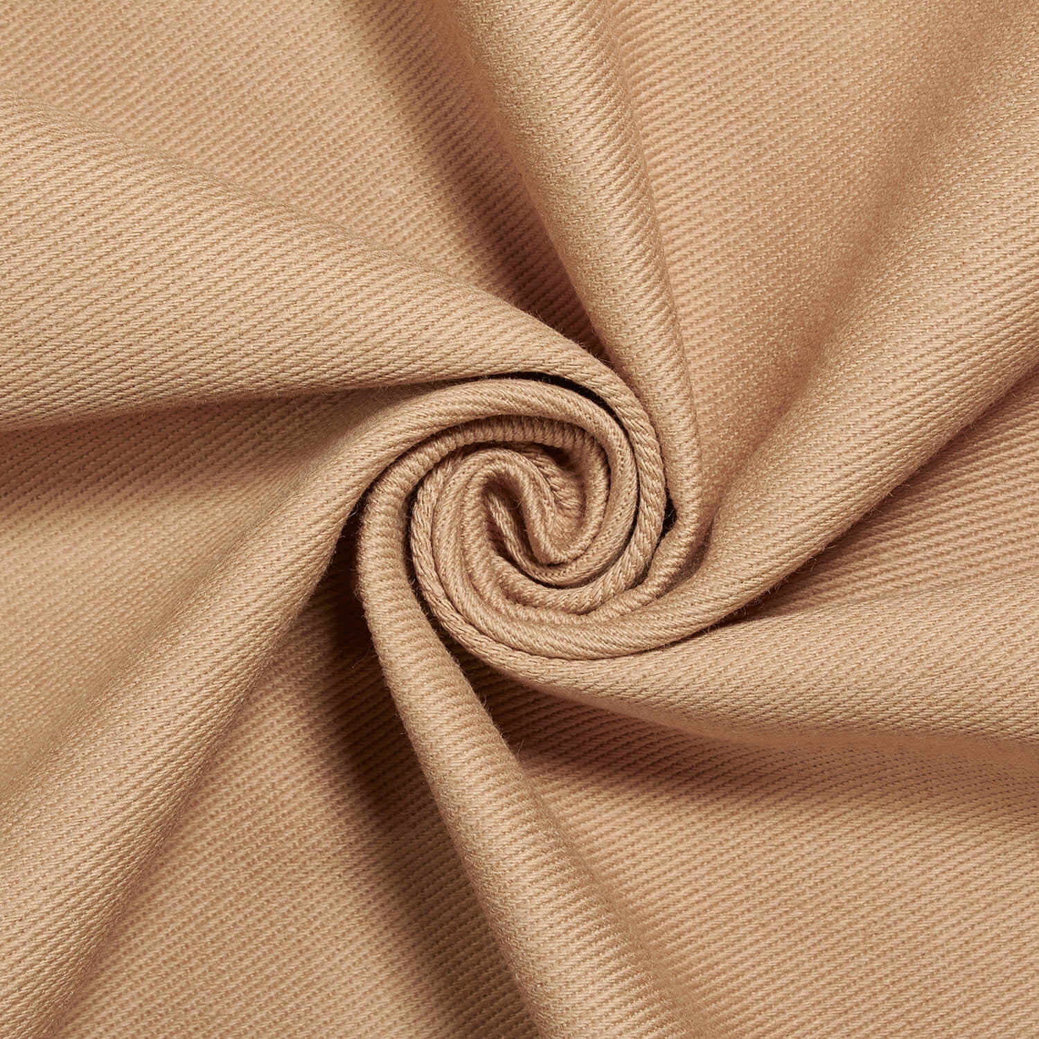 Bull Denim - Khaki Cotton 58/60" Hypoallergenic Twill Fabric By The ...