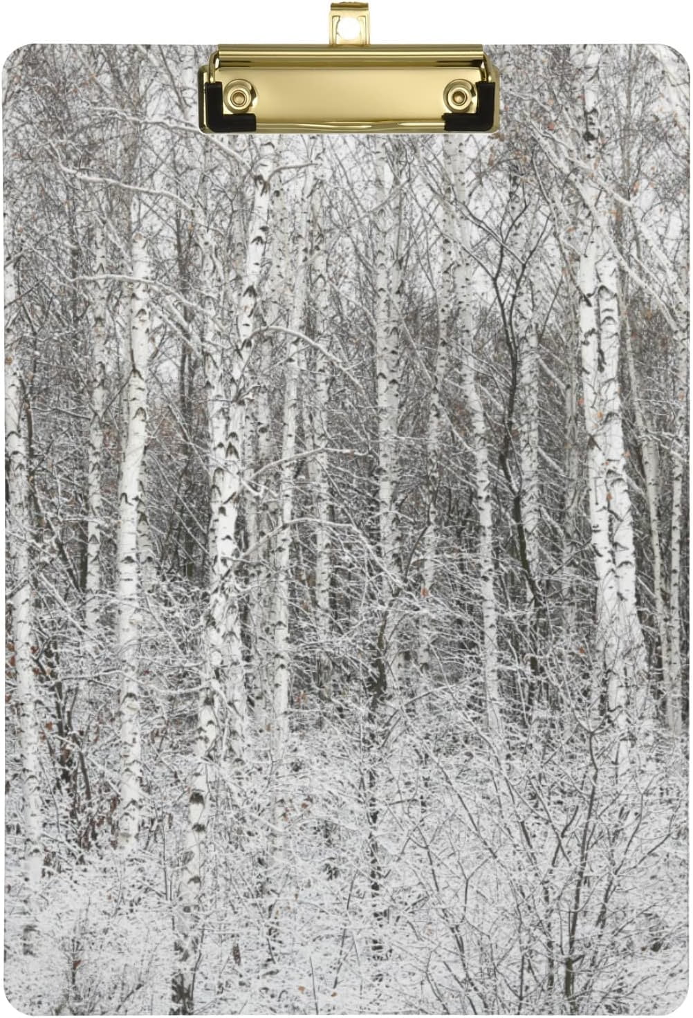 FMSHPON BlackWhite Birch Trees Clipboard Hardboard Wood Nursing Clip ...