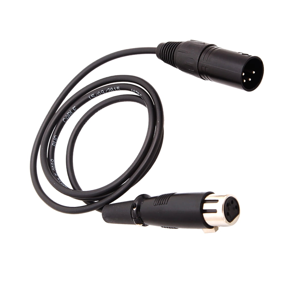 four pin XLR Male Cable 100 Cm Female Power For Digital SLR Camera ...