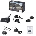 Vnetphone V6 Motorcycle Helmet Bluetooth Intercom Headset, 2 Pack, Full ...