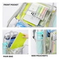 Tinyat Large Clear Backpack Heavy Duty PVC Transparent Clear Bag for ...