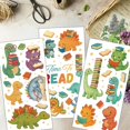 1 Set 3 Sheets 3 Styles Waterproof Decorative Stickers Self Adhesive ...