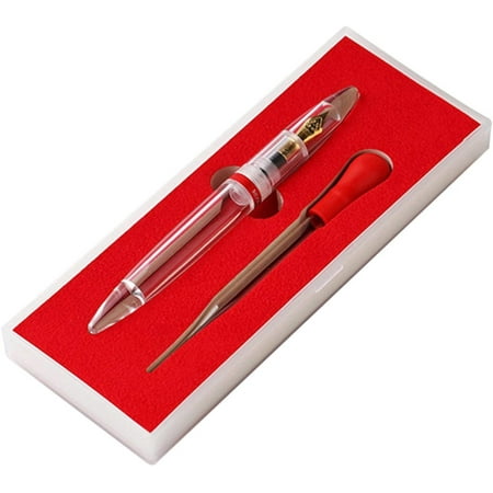 M2 Transparent Eye Dropper Filling Fountain Pen, Extra Fine Nib, Eye ...